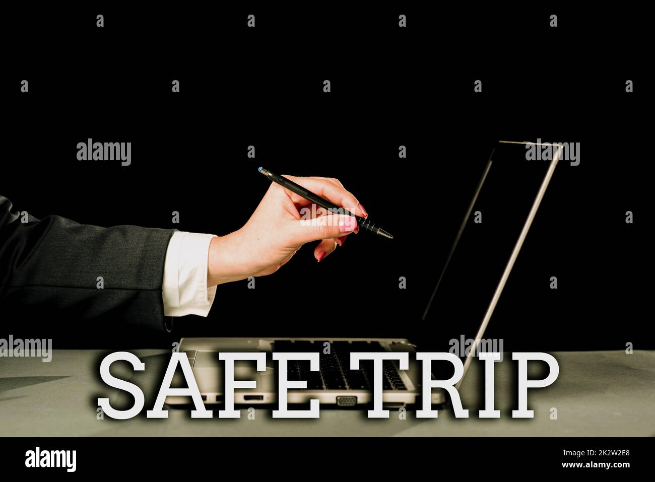 Inspiration showing sign Safe Trip. Conceptual photo wishing someone to ...