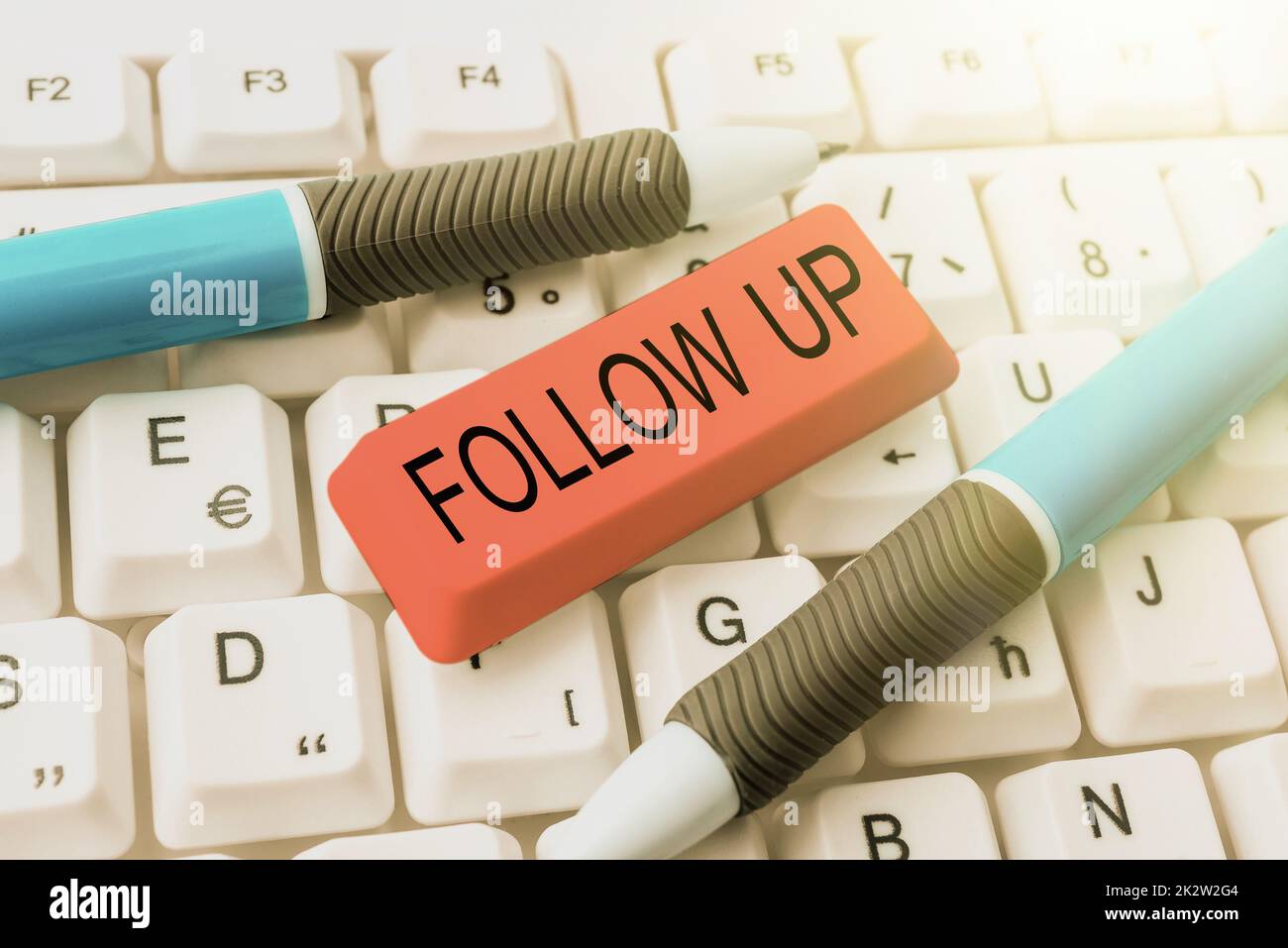 Text caption presenting Follow Up. Internet Concept Additional info or ...