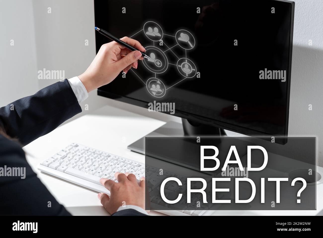 Inspiration showing sign Bad Credit Question. Business approach history ...