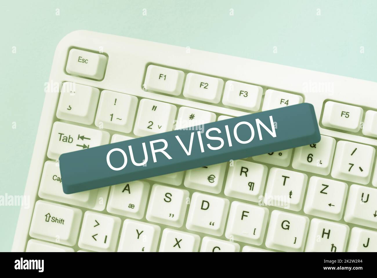 Conceptual display Our Vision. Concept meaning plan for next five to ...