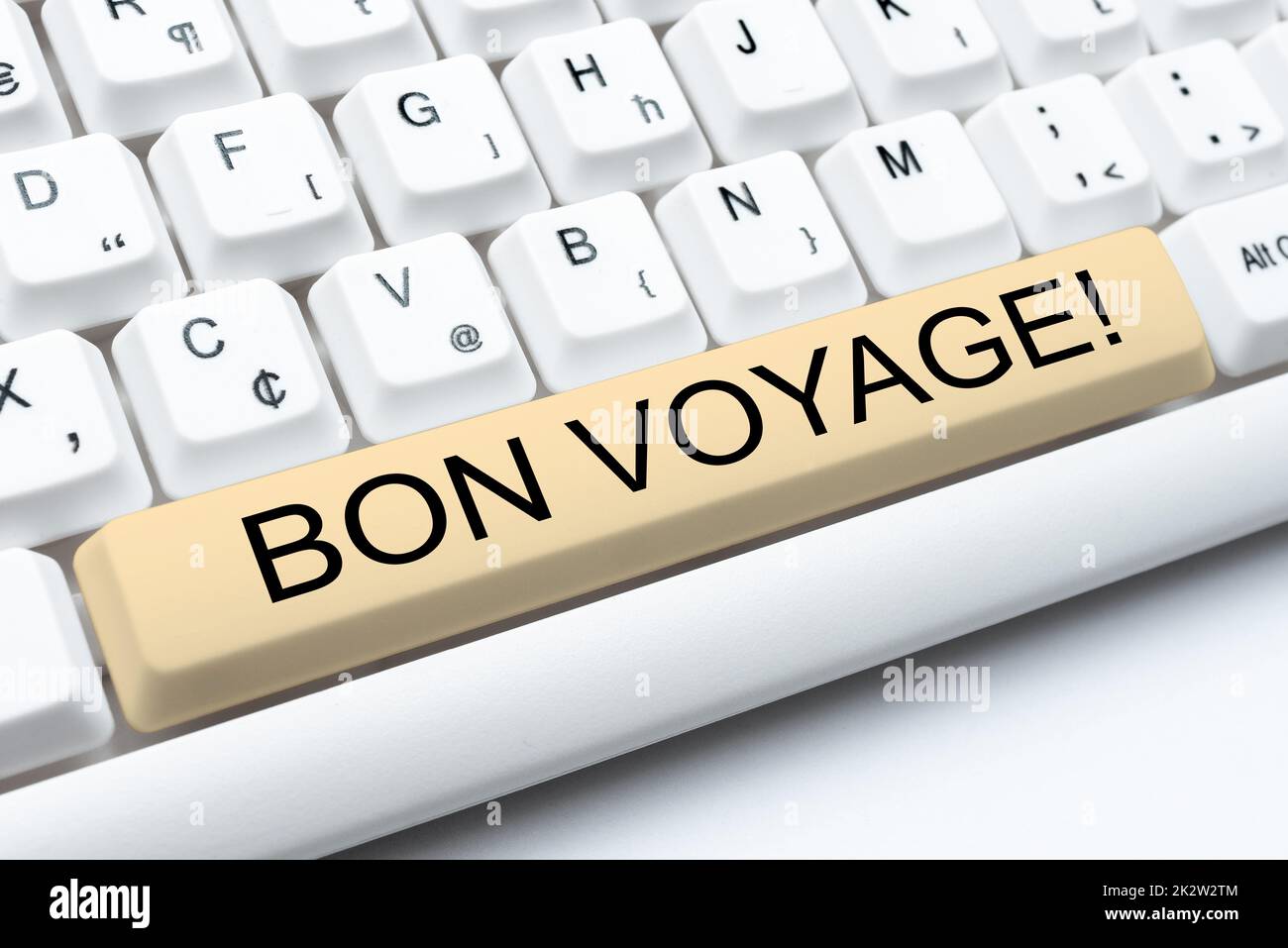 Writing displaying text Bon Voyage. Business showcase used express good ...