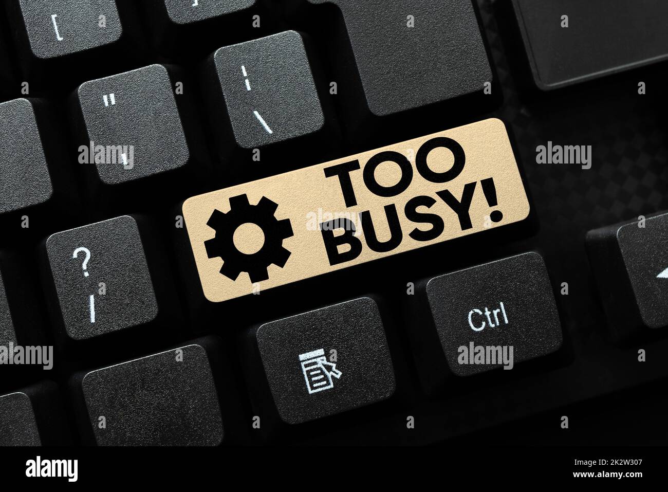 Text showing inspiration Too Busy. Business idea No time to relax no ...