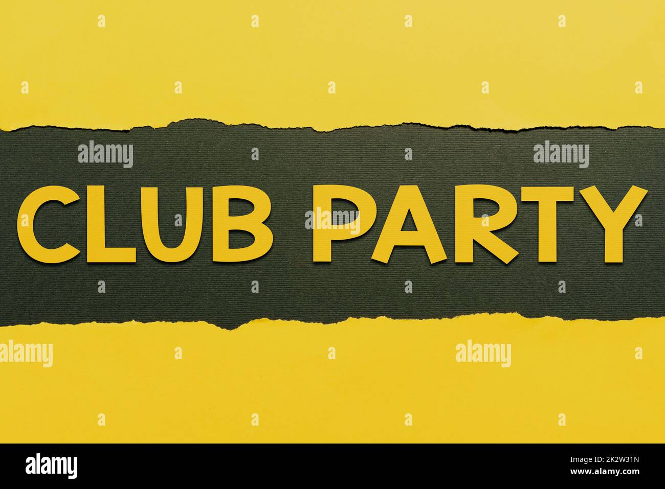 Text sign showing Club Party. Business approach social gathering in a ...