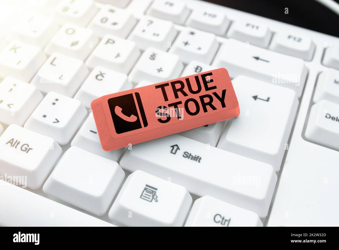 Conceptual caption True Story. Business approach The day to day ...