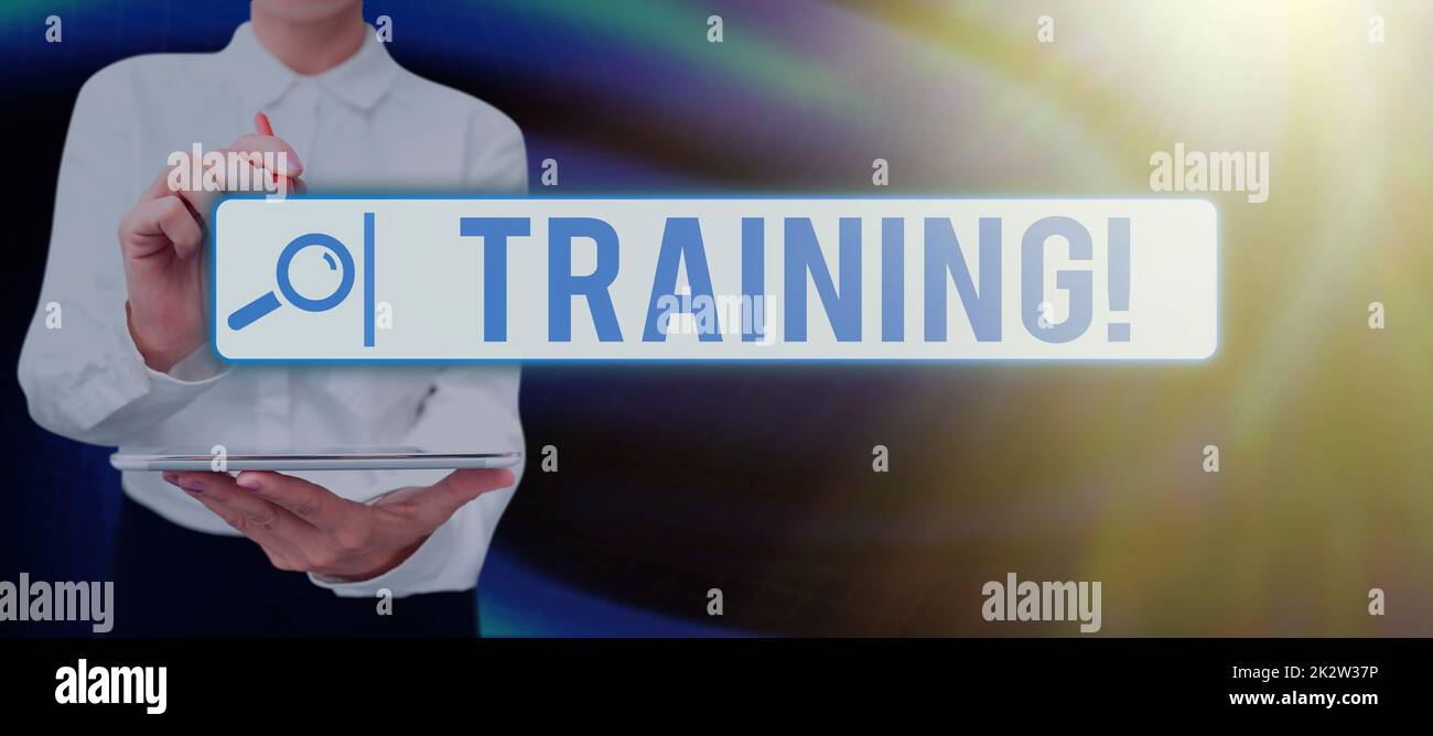 Inspiration showing sign Training. Word Written on An activity occurred ...