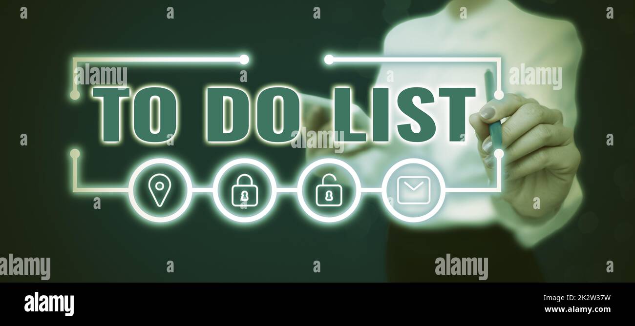 Sign displaying To Do List. Business concept A structure that usualy ...