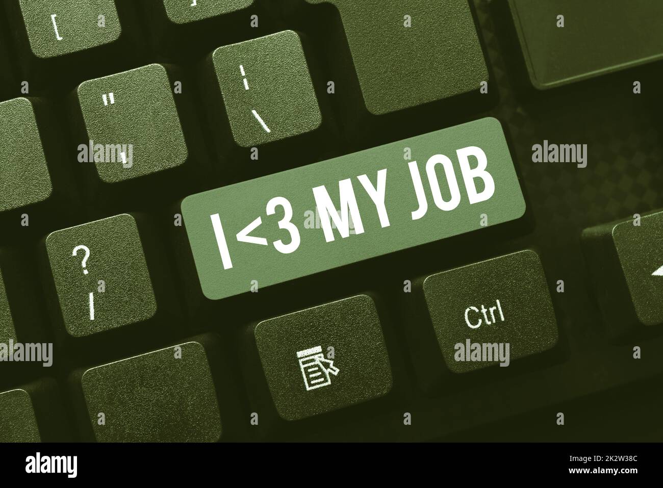 Conceptual caption I Love My Job. Word Written on telling someone that ...