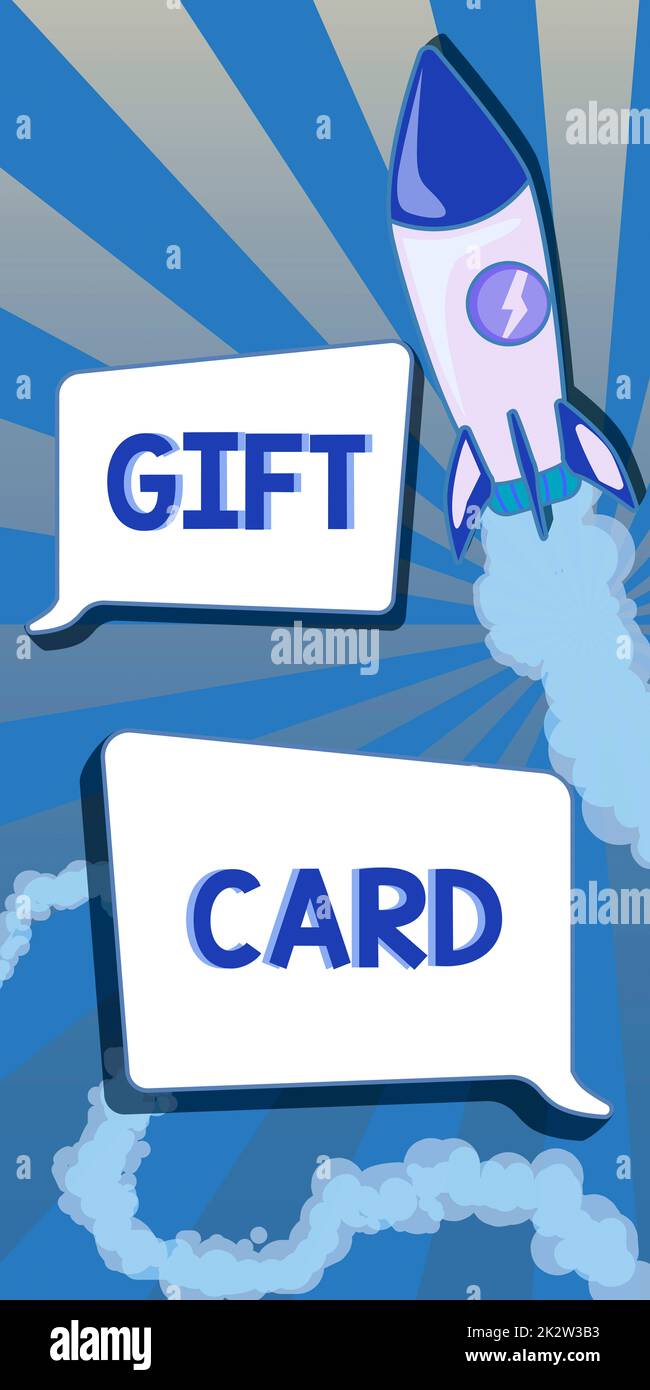 Handwriting text Gift Card. Concept meaning A present usually made of ...