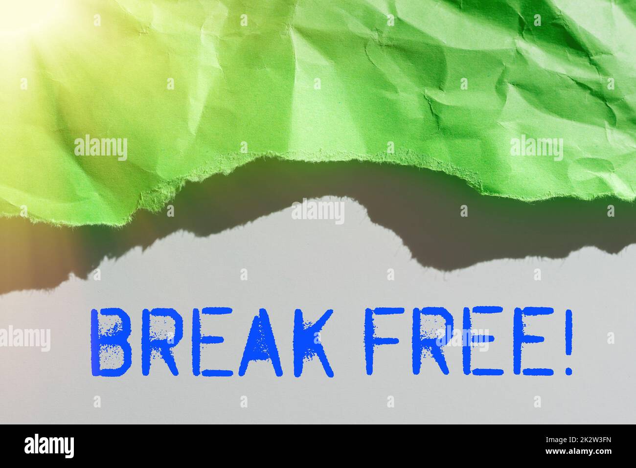 Text sign showing Break Free. Business idea another way of saying ...