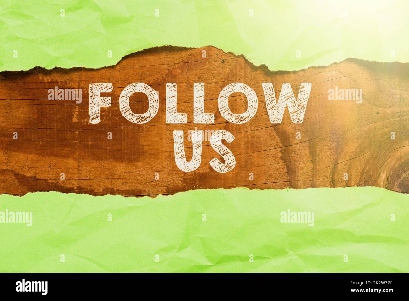 Text showing inspiration Follow Us. Business approach To invite a ...