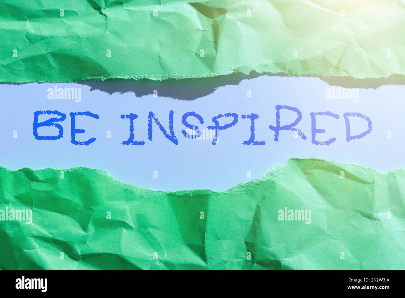 Sign displaying Be Inspired. Word Written on extraordinary quality as ...