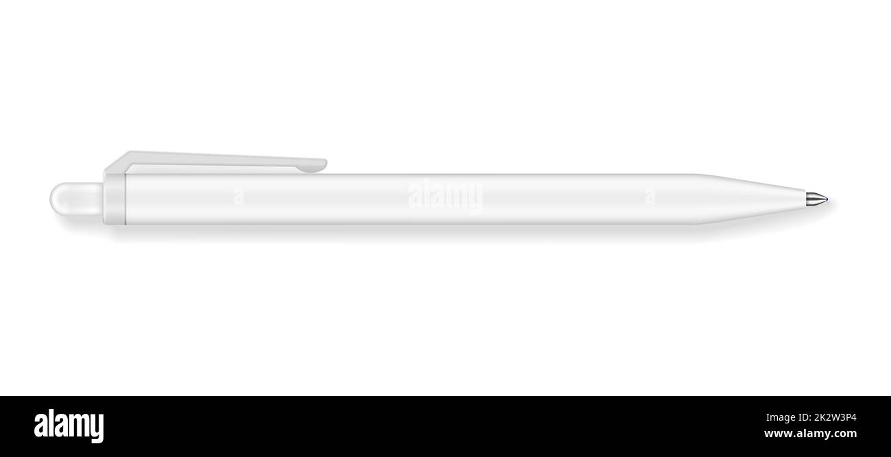 Realistic writing pen mock up Stock Photo - Alamy