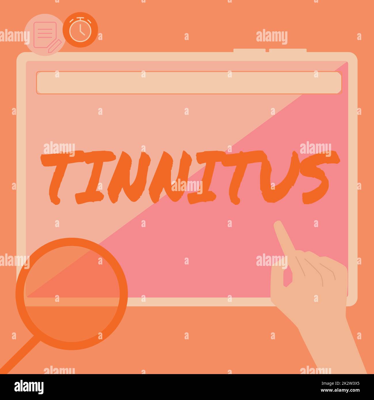Writing displaying text Tinnitus. Business approach A ringing or music ...