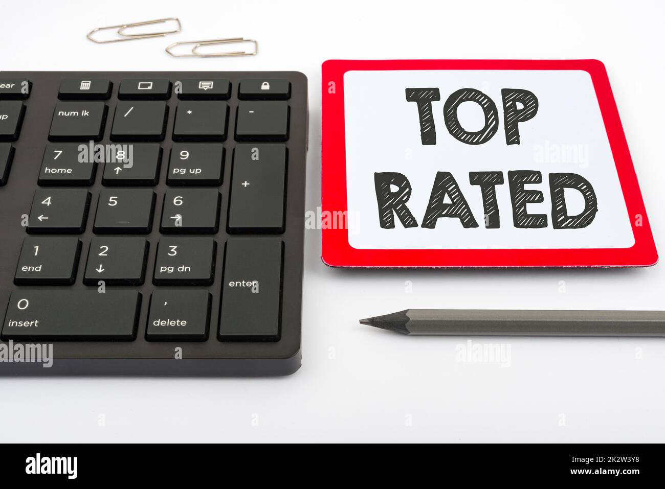 Text sign showing Top Rated. Business concept The high amount of a ...