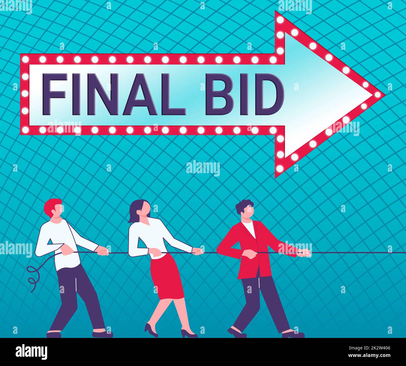 Sign displaying Final Bid. Internet Concept The decided cost of an item ...