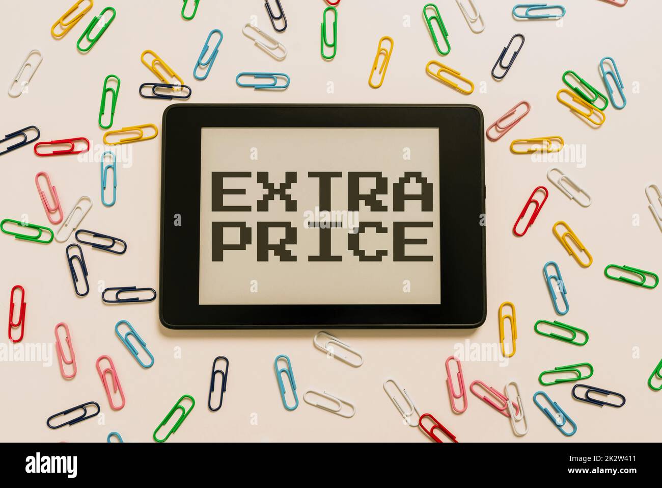 Text showing inspiration Extra Price. Concept meaning extra price ...