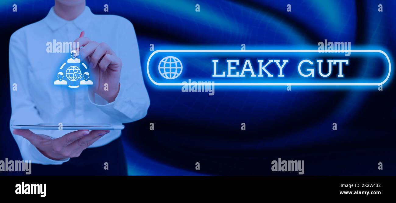 Conceptual caption Leaky Gut. Business overview A condition in which ... Conceptual caption Leaky Gut. Business overview A condition in which ...