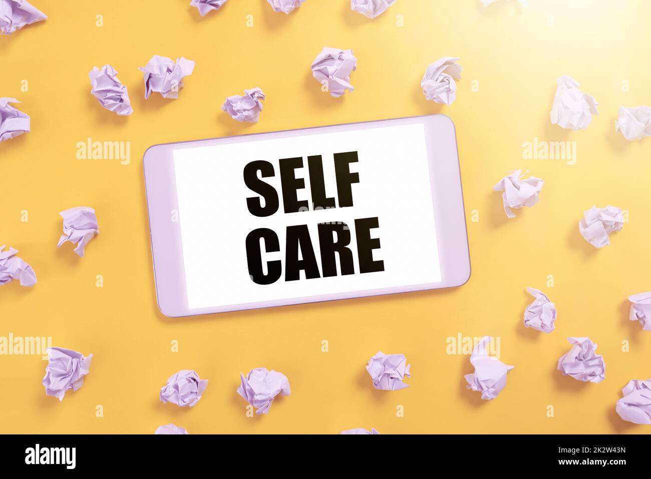 Conceptual display Self Care. Word Written on Give comfort to your own ...