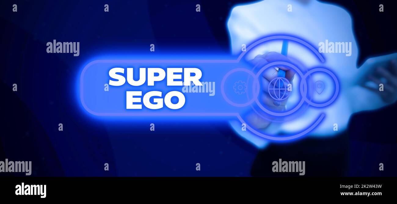 Inspiration showing sign Super Ego. Business approach The I or self of ...