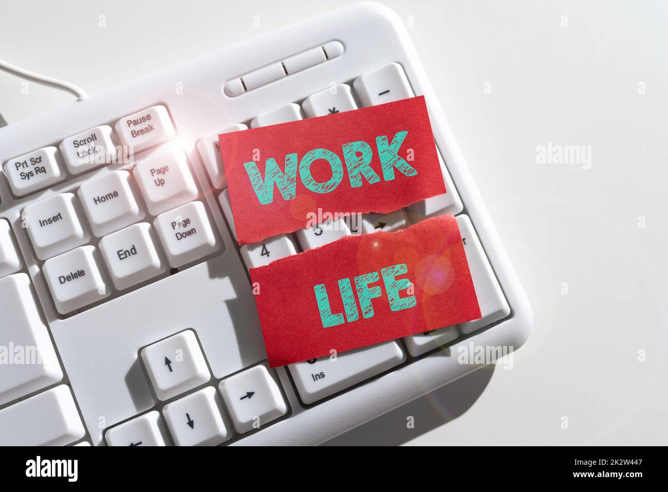 Writing displaying text Work Life. Business overview An everyday task ...