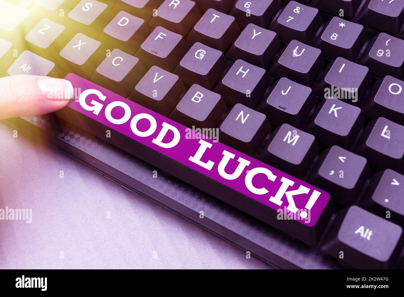 Text showing inspiration Good Luck. Business showcase A positive ...