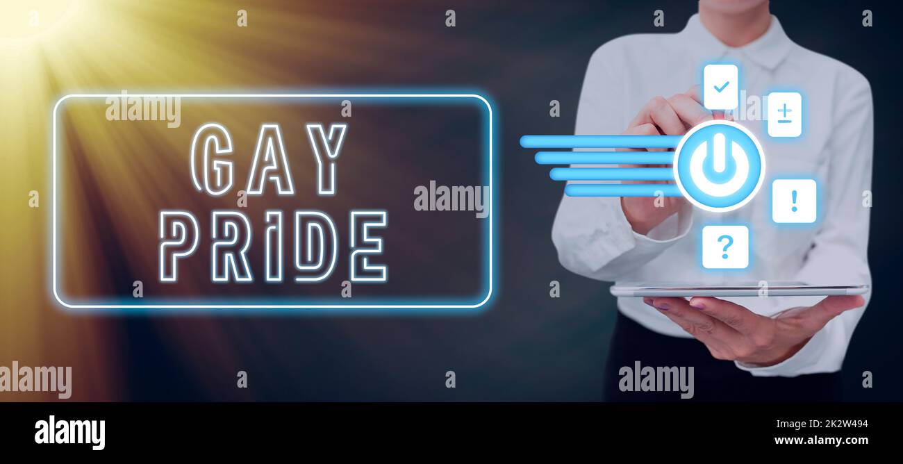Conceptual caption Gay Pride. Business approach Dignity of an idividual ... Conceptual caption Gay Pride. Business approach Dignity of an idividual ...