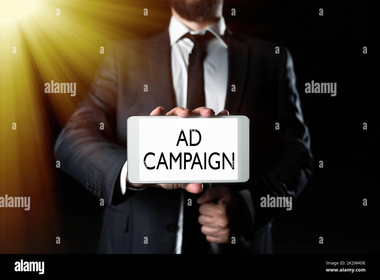 Text showing inspiration Ad Campaign. Business idea promotion of ...