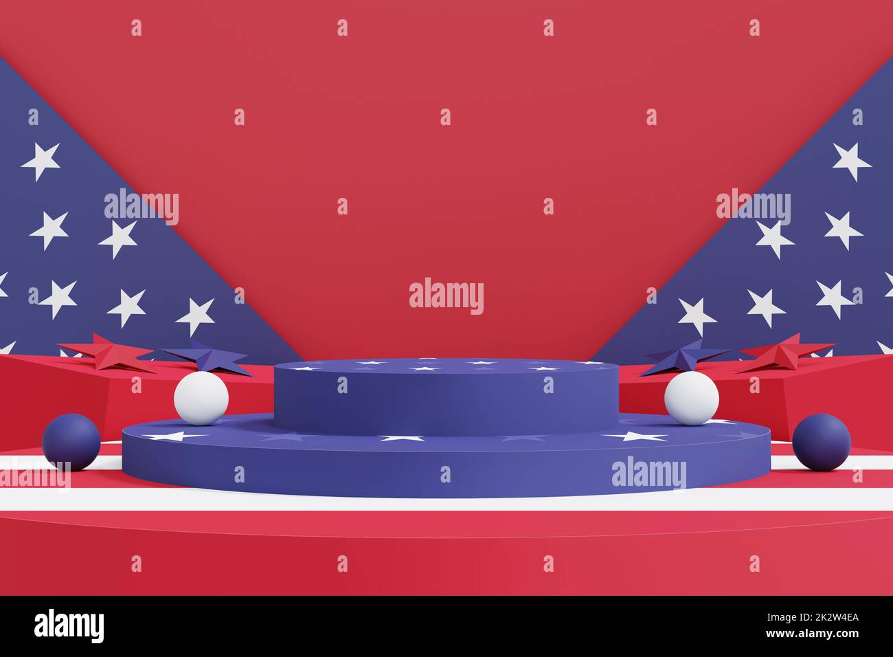 modern mockup podium display, united states of america display banner ...