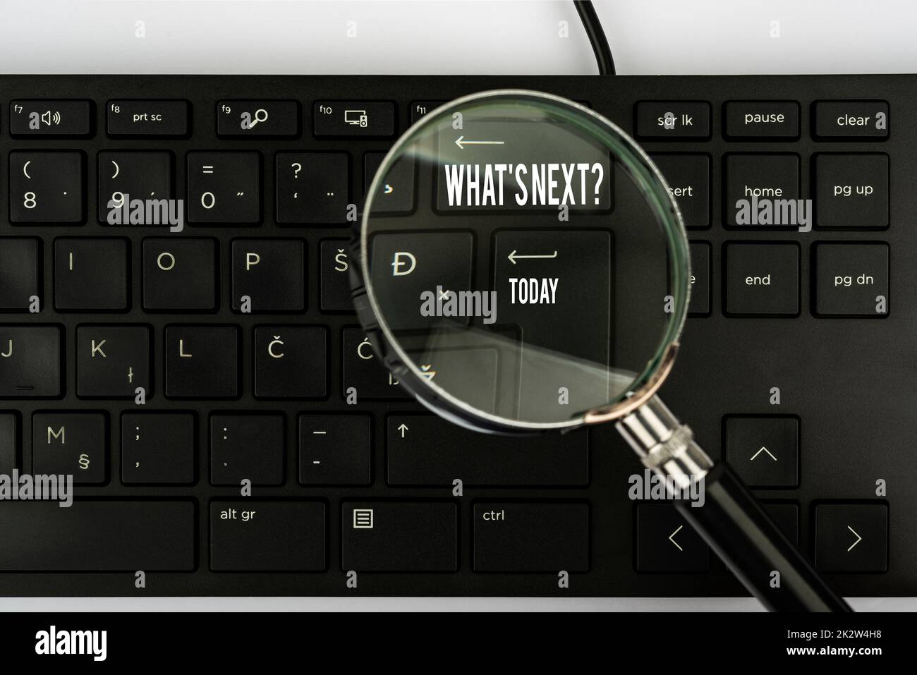 Text sign showing What S Next. Business approach Asking whatever comes immediately after the ...