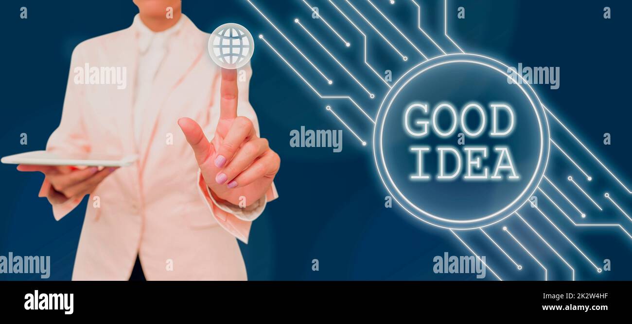 Inspiration showing sign Good Idea. Conceptual photo State of human ...