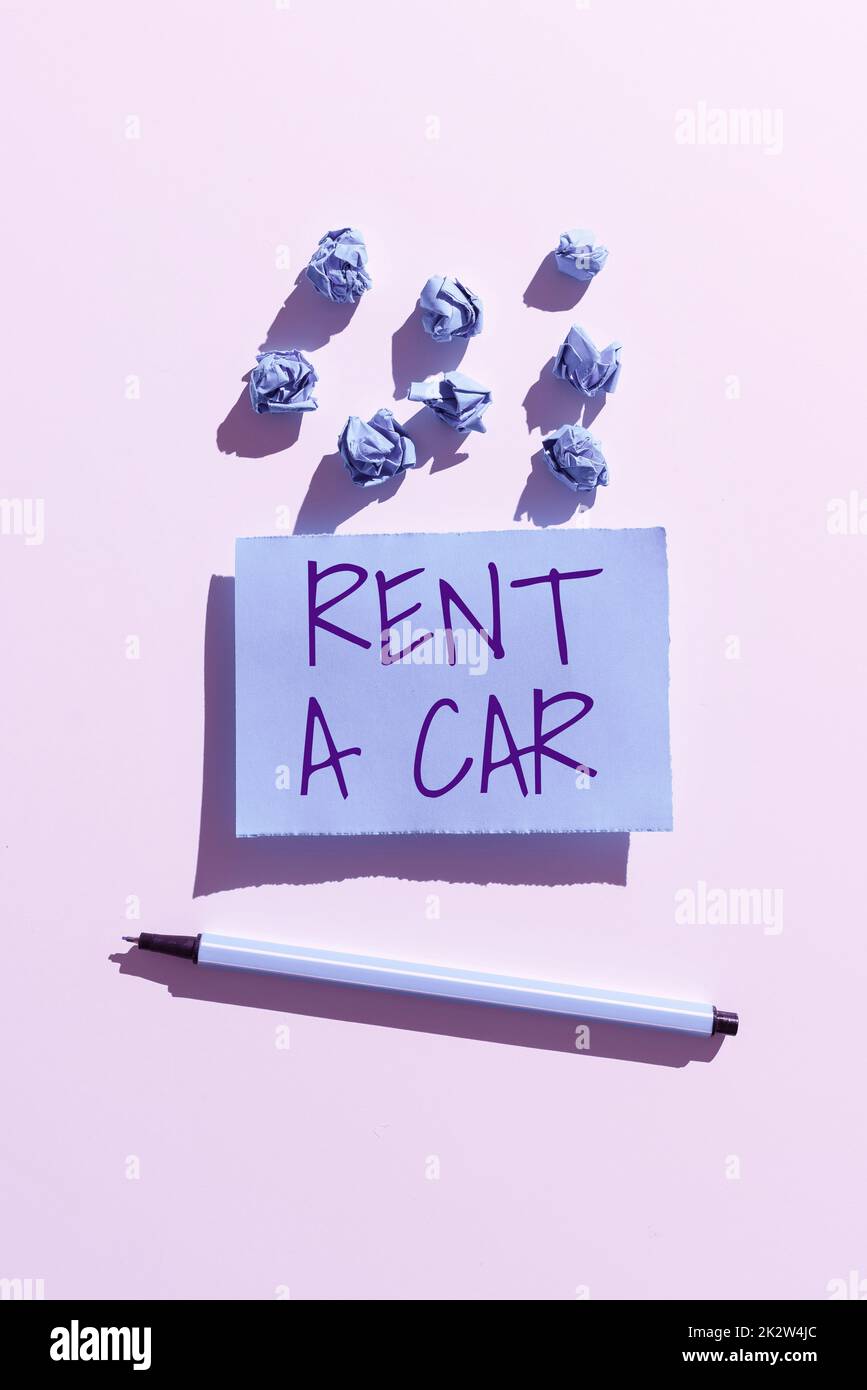 Writing displaying text Rent A Car. Business concept paying for ... Writing displaying text Rent A Car. Business concept paying for ...