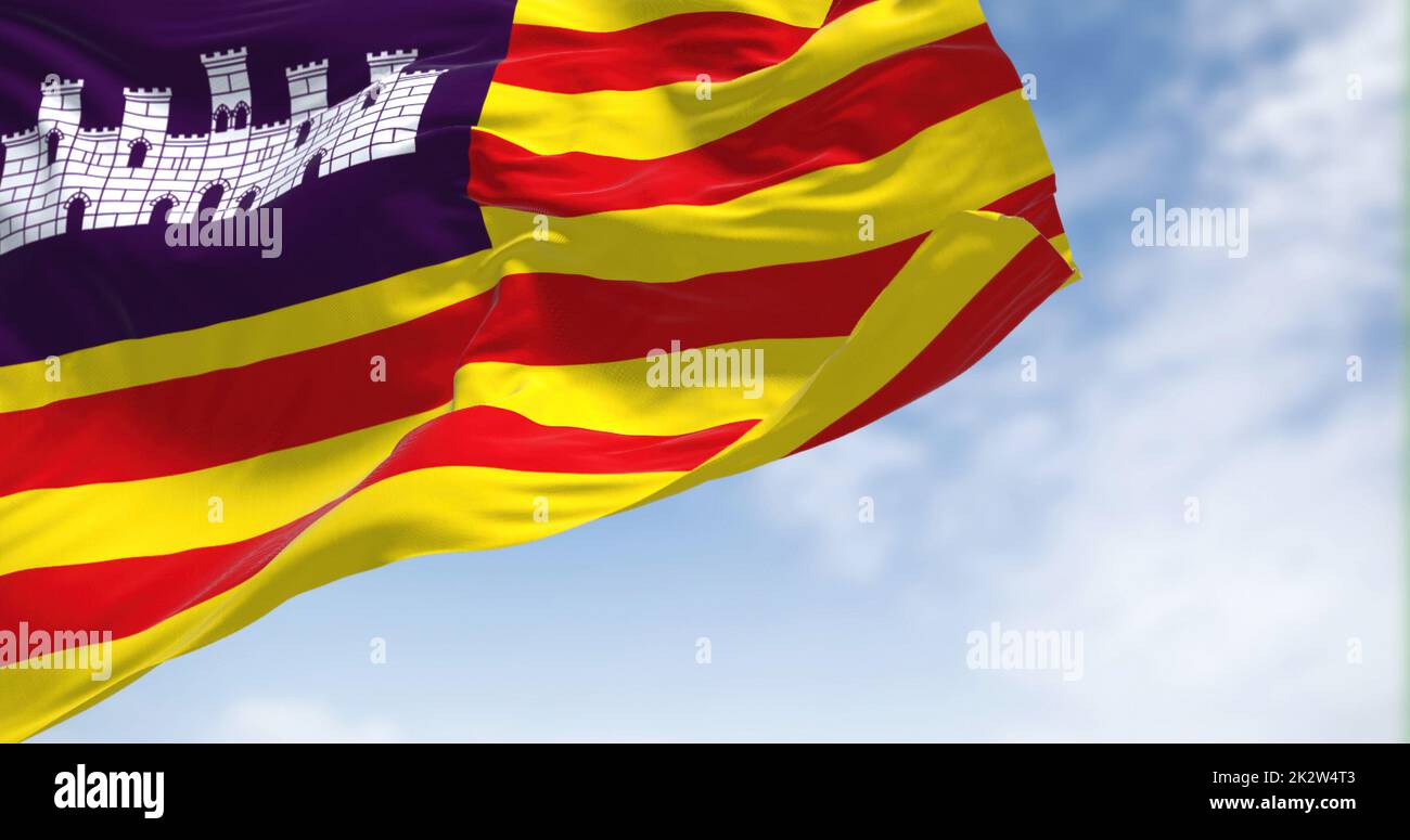 Flag of the balearic islands hi-res stock photography and images - Alamy