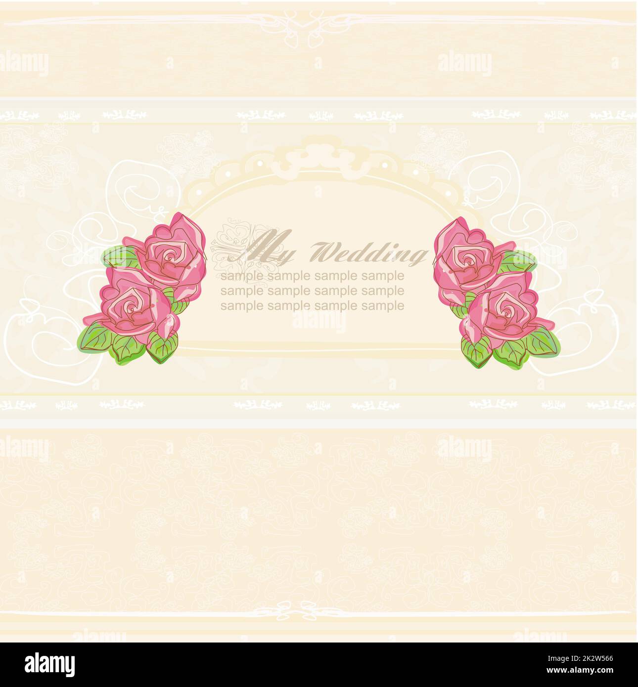 vintage floral frame Stock Photo - Alamy