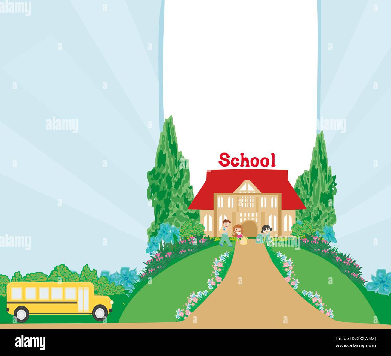 School frame hi-res stock photography and images - Alamy