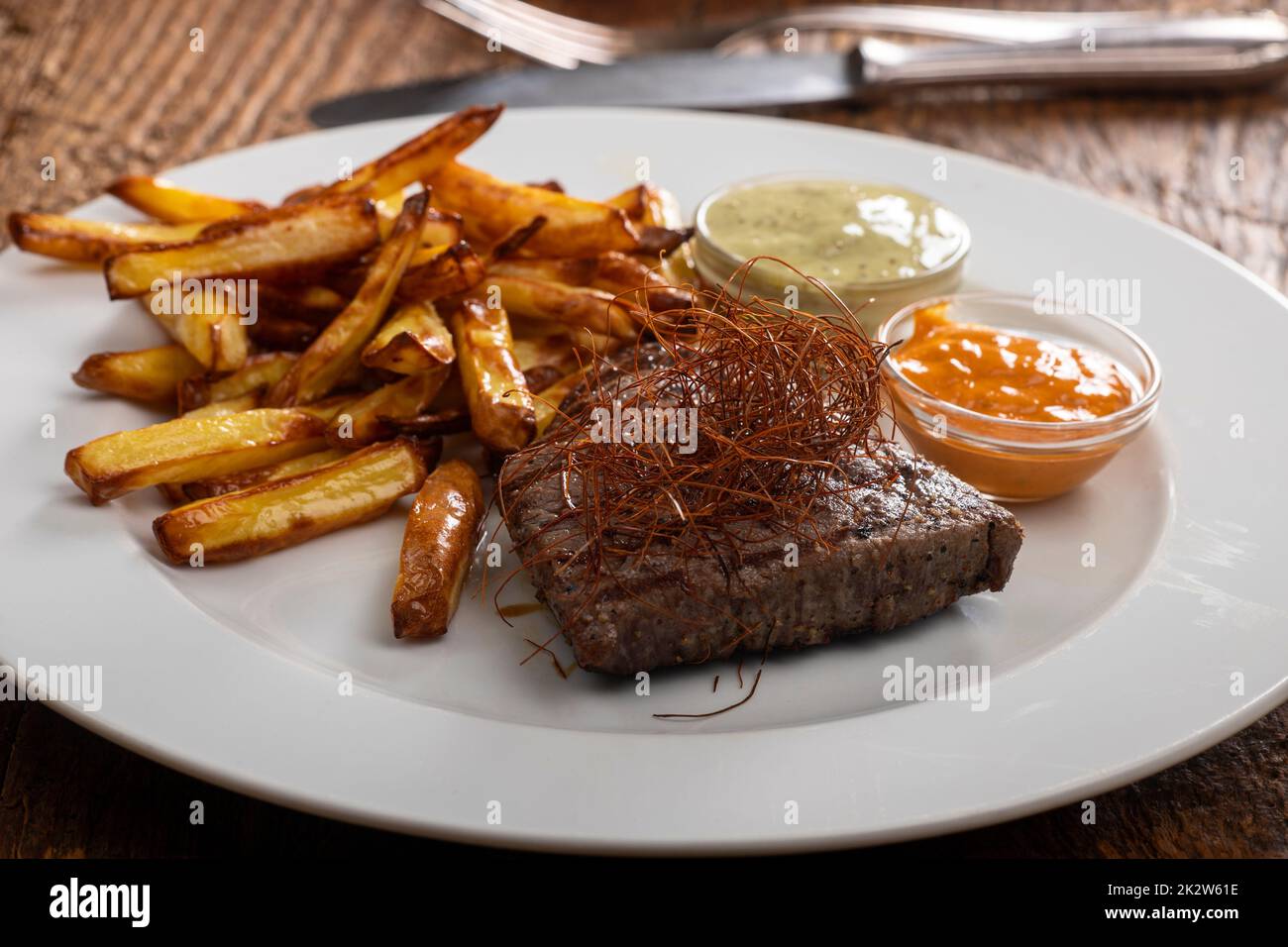steak and french fries Stock Photo - Alamy