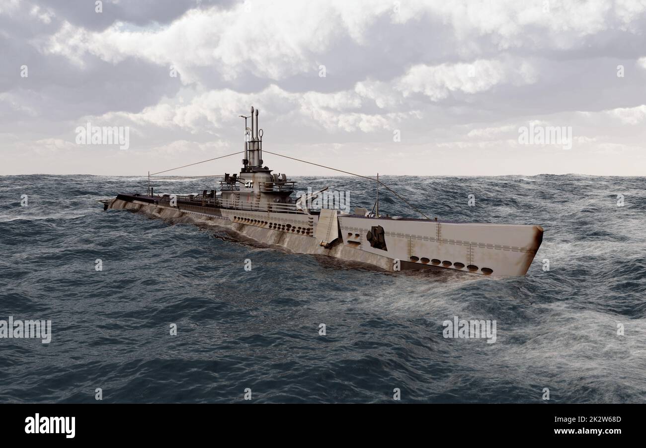 American submarine of World War II Stock Photo - Alamy