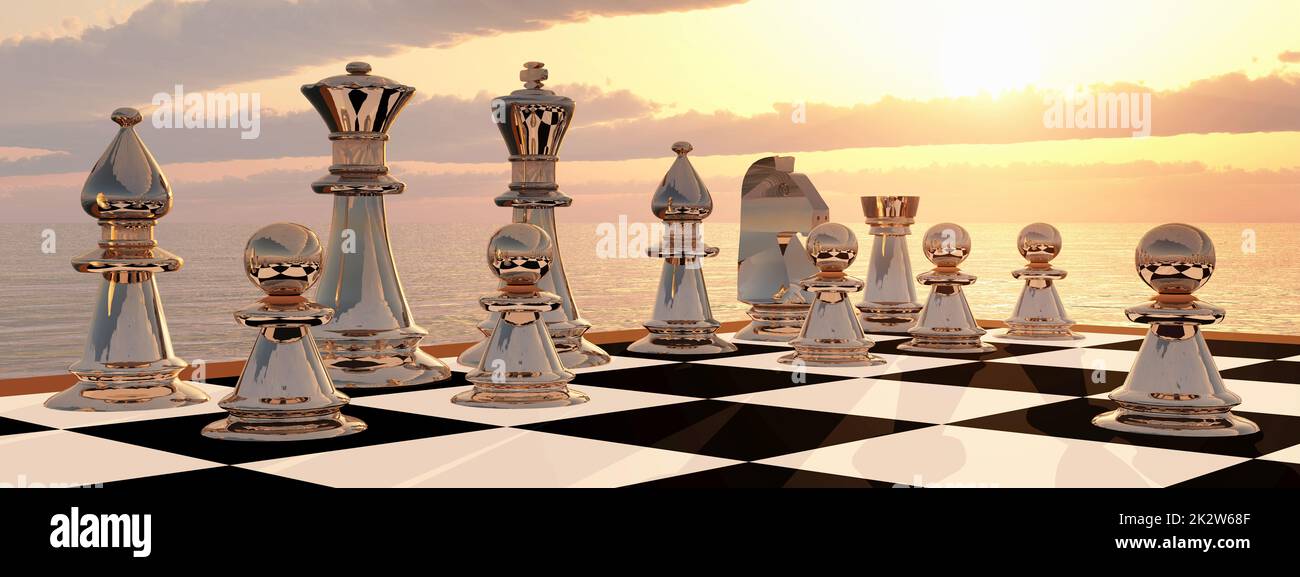 Game of chess illustration hi-res stock photography and images - Alamy
