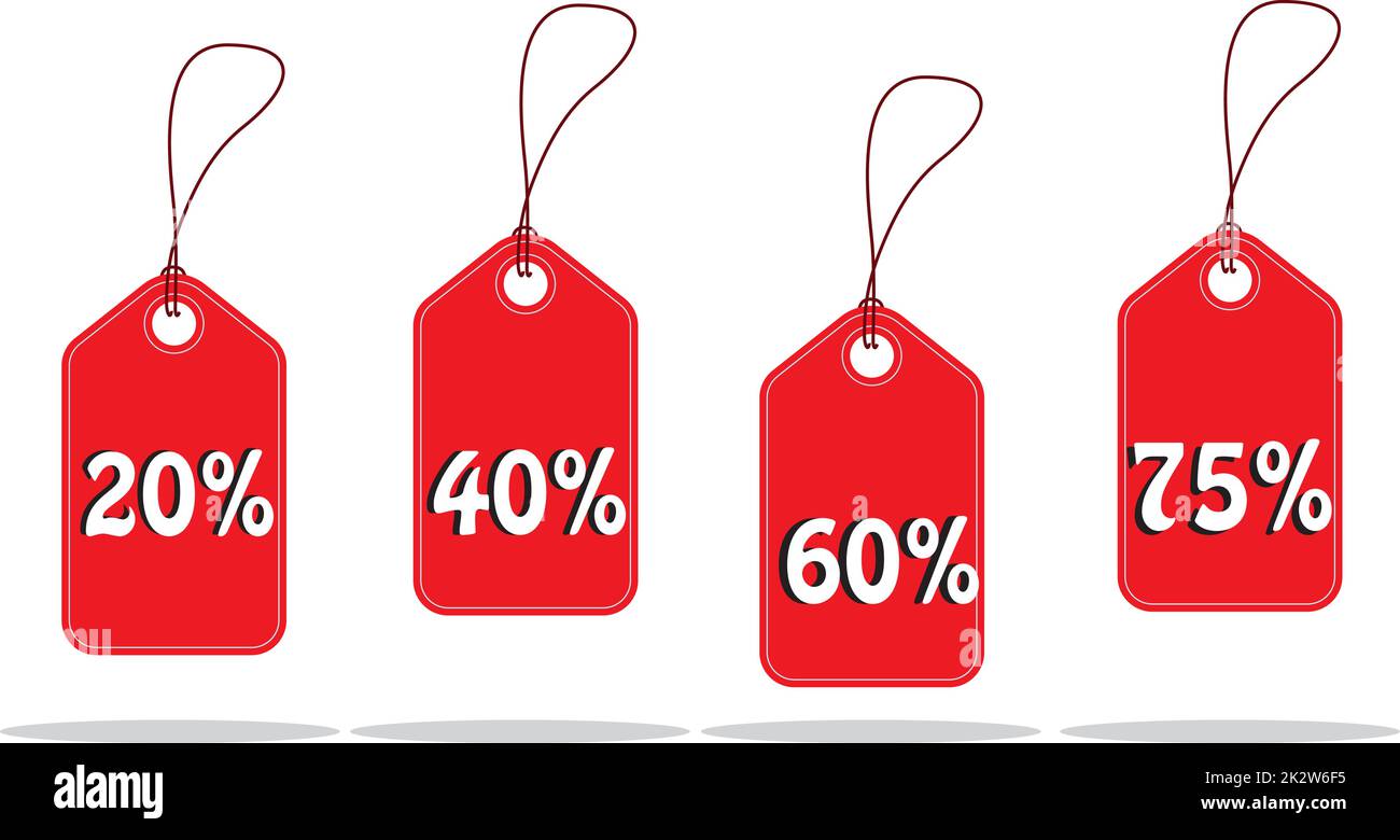 A vector illustration of discount labels Stock Vector Image & Art - Alamy