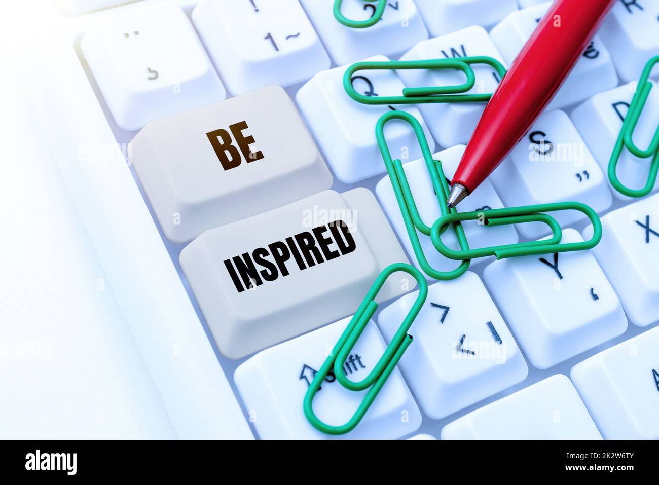 Text caption presenting Be Inspired. Business showcase extraordinary ...