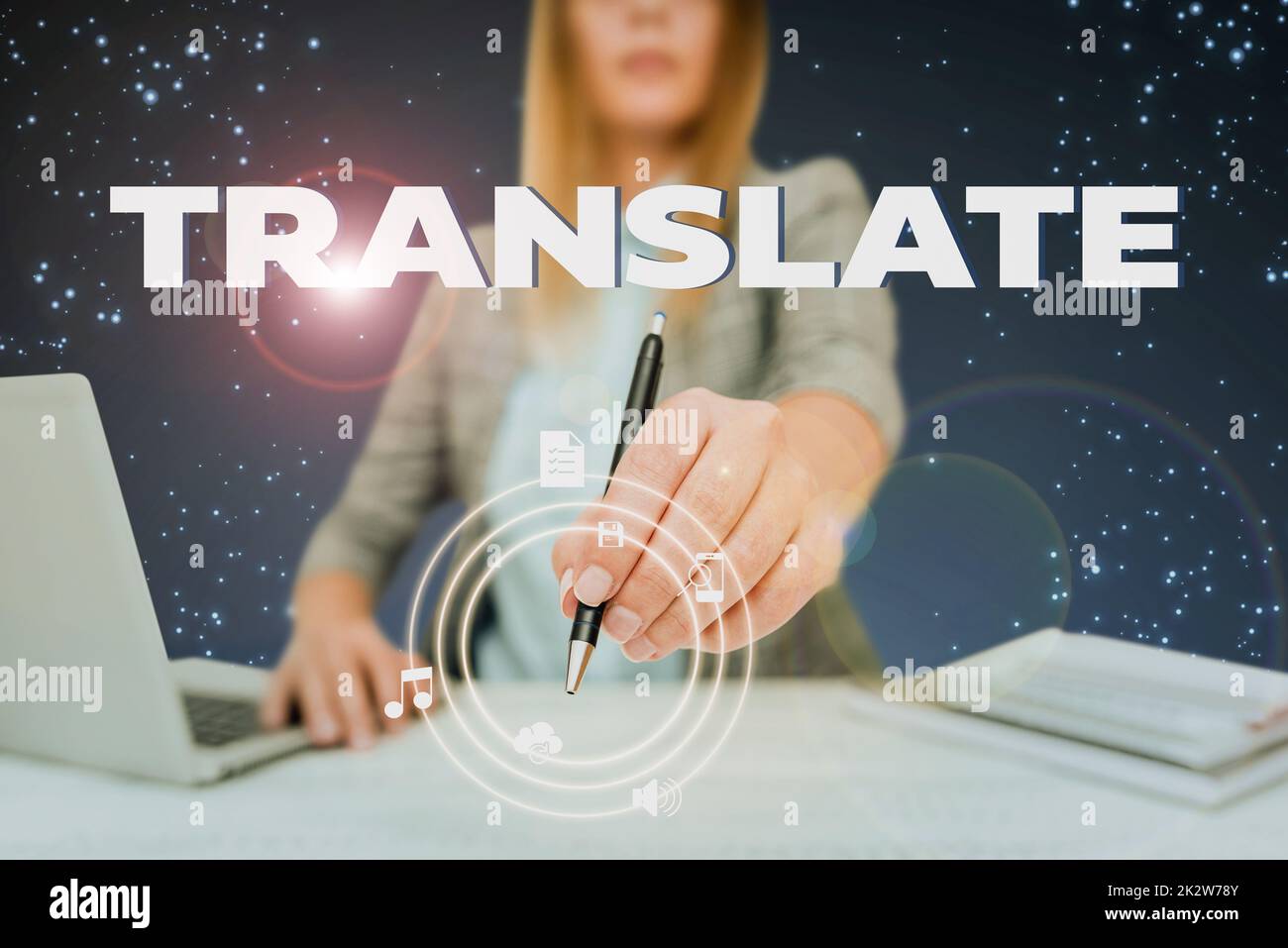 Sign displaying Translate. Internet Concept Another word with same ...