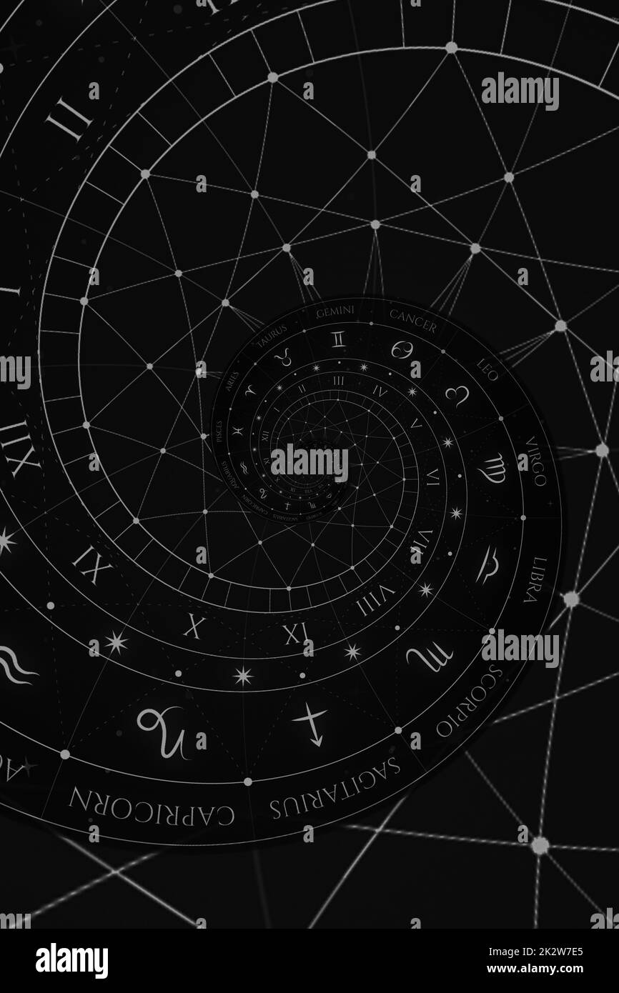 Astrology and alchemy sign background illustration Stock Photo - Alamy