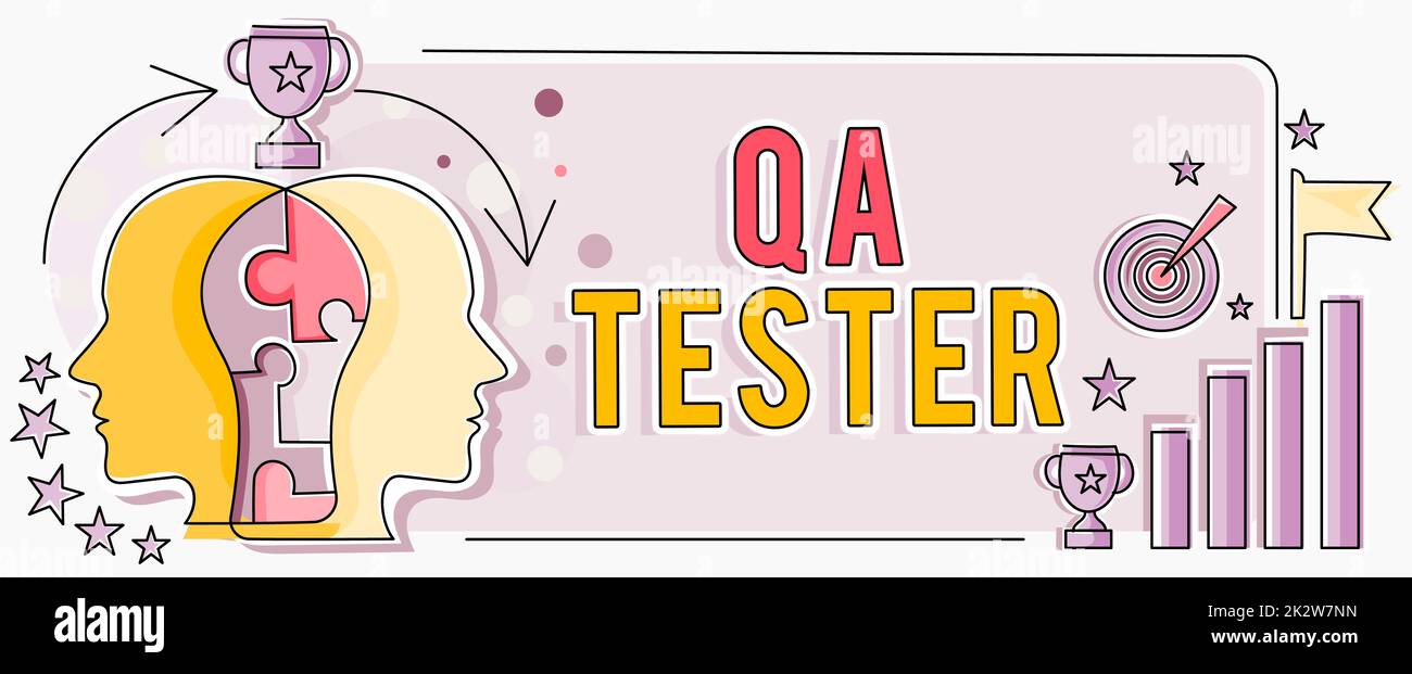 Conceptual Display Qa Tester Business Approach Quality Assurance Of An