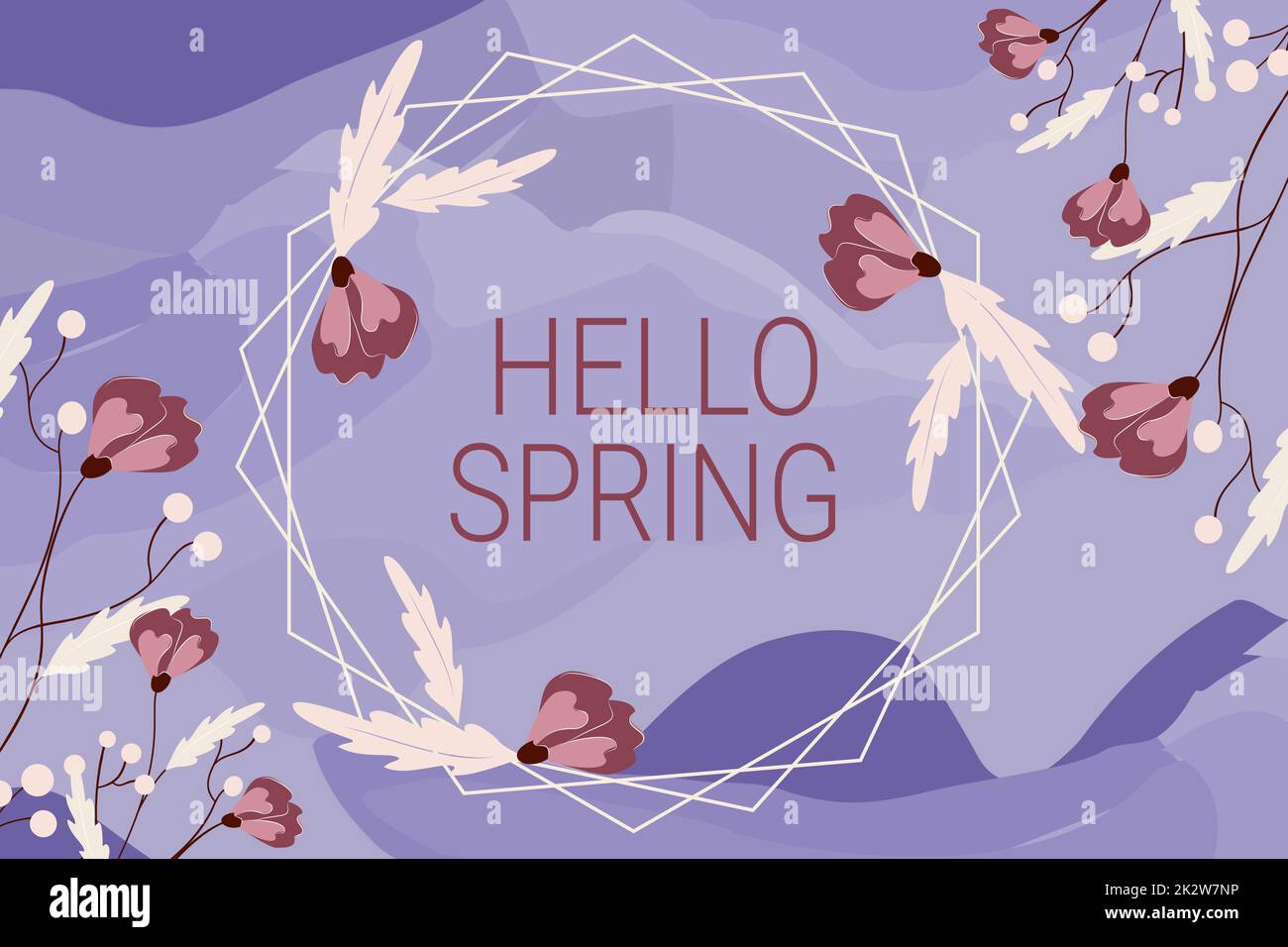 Writing displaying text Hello Spring. Business approach Welcoming the ...