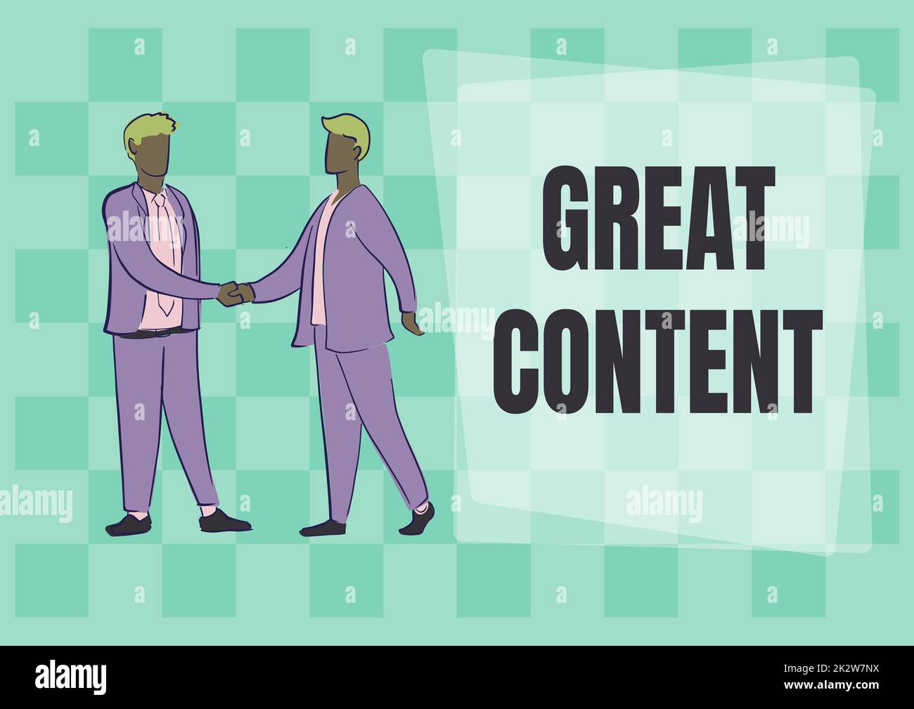 Text showing inspiration Great Content. Business overview Satisfaction ...