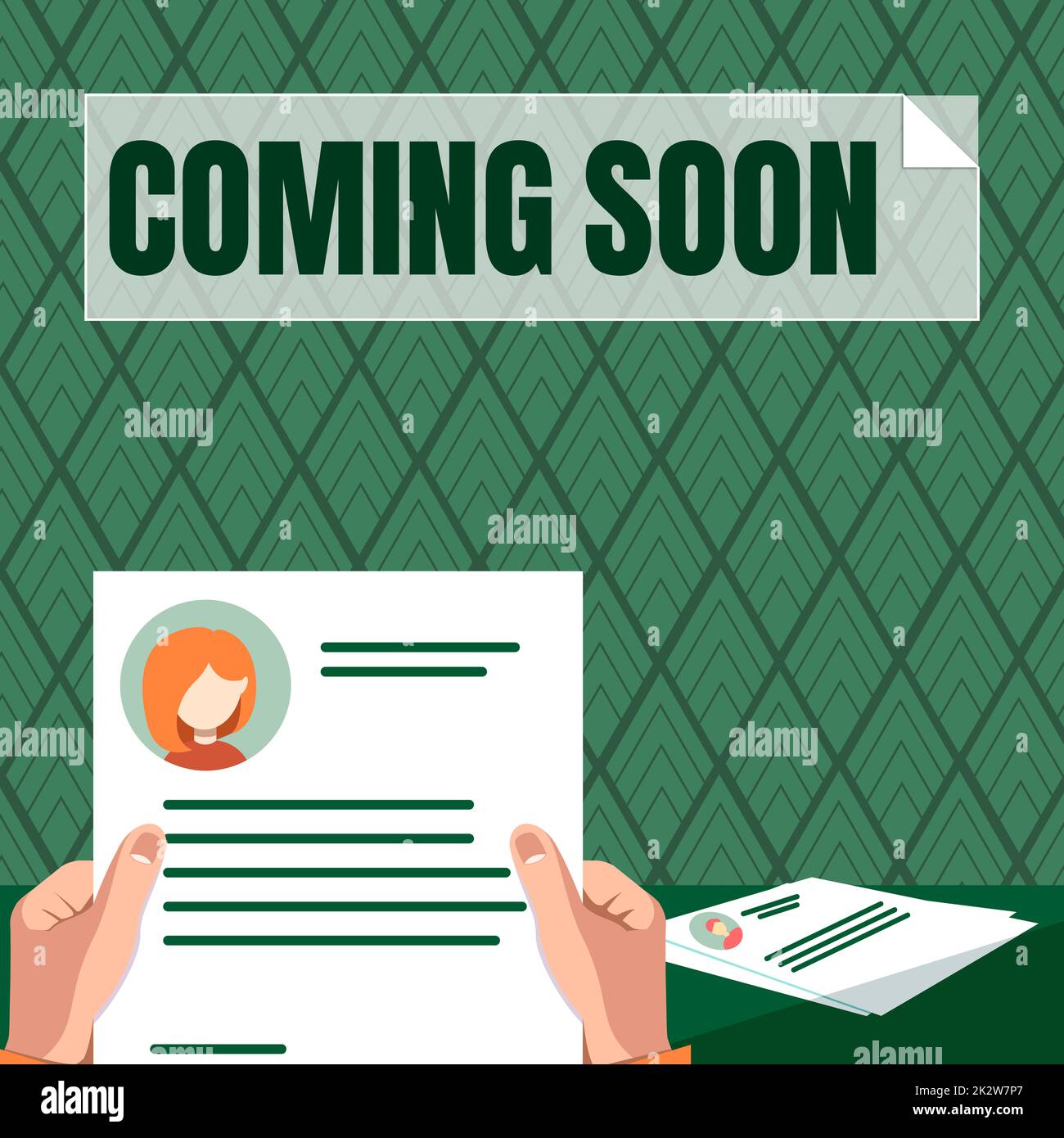 Handwriting text Coming Soon. Conceptual photo something is going to ...