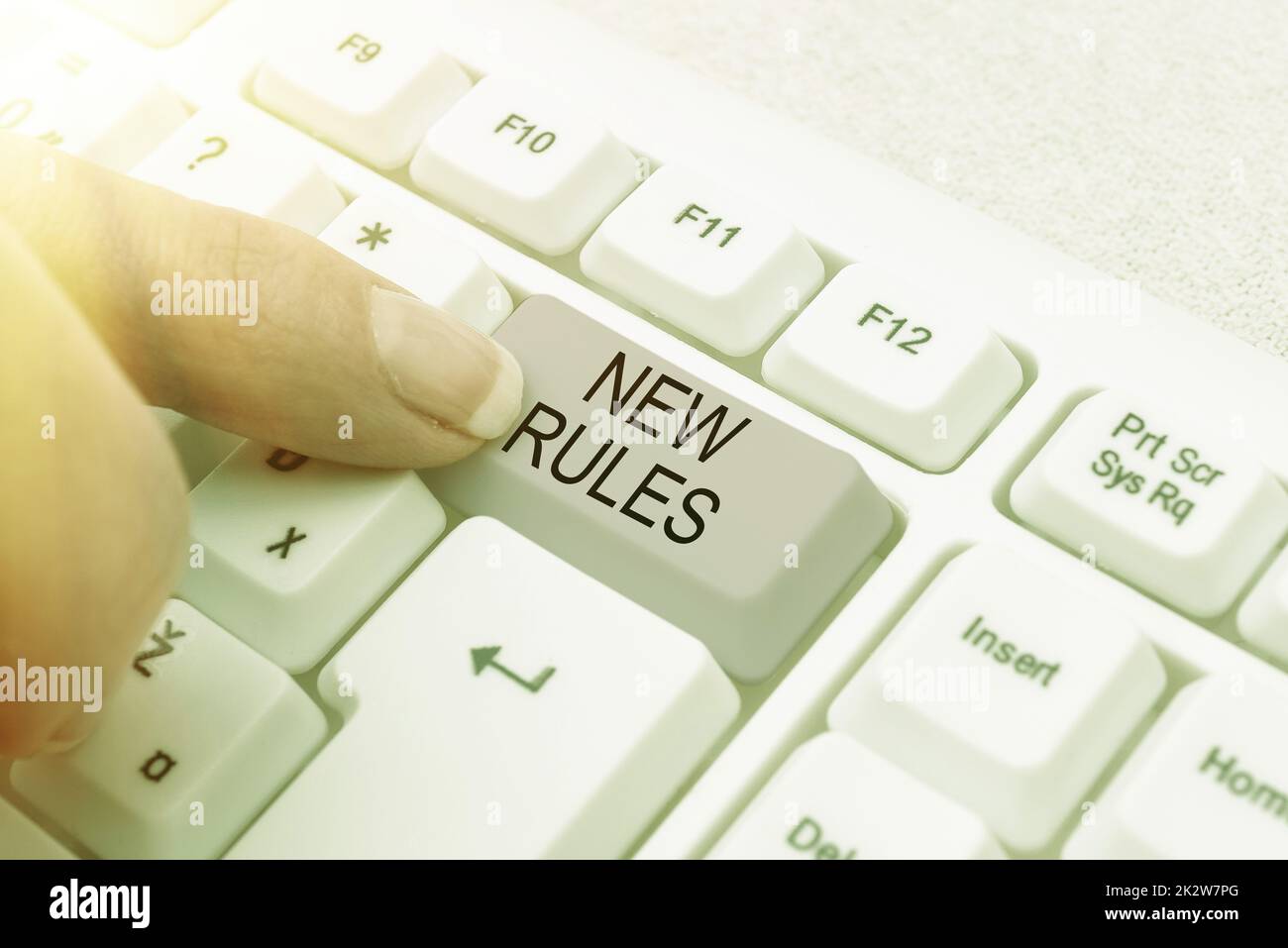 Text caption presenting New Rules. Word Written on A state of changing ...