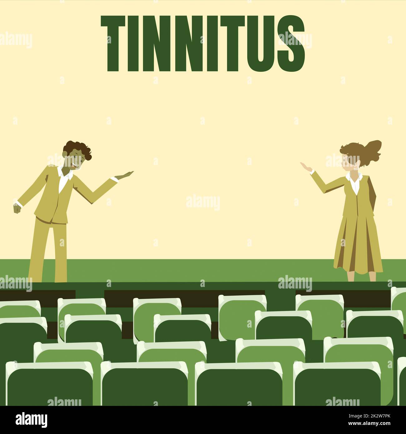 Text showing inspiration Tinnitus. Conceptual photo A ringing or music ...