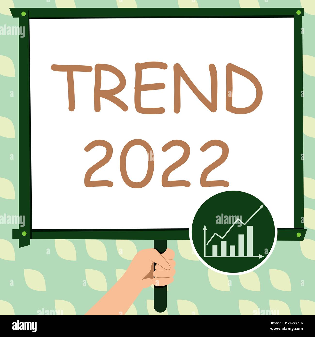 Conceptual display Trend 2022. Business concept things that is famous ...