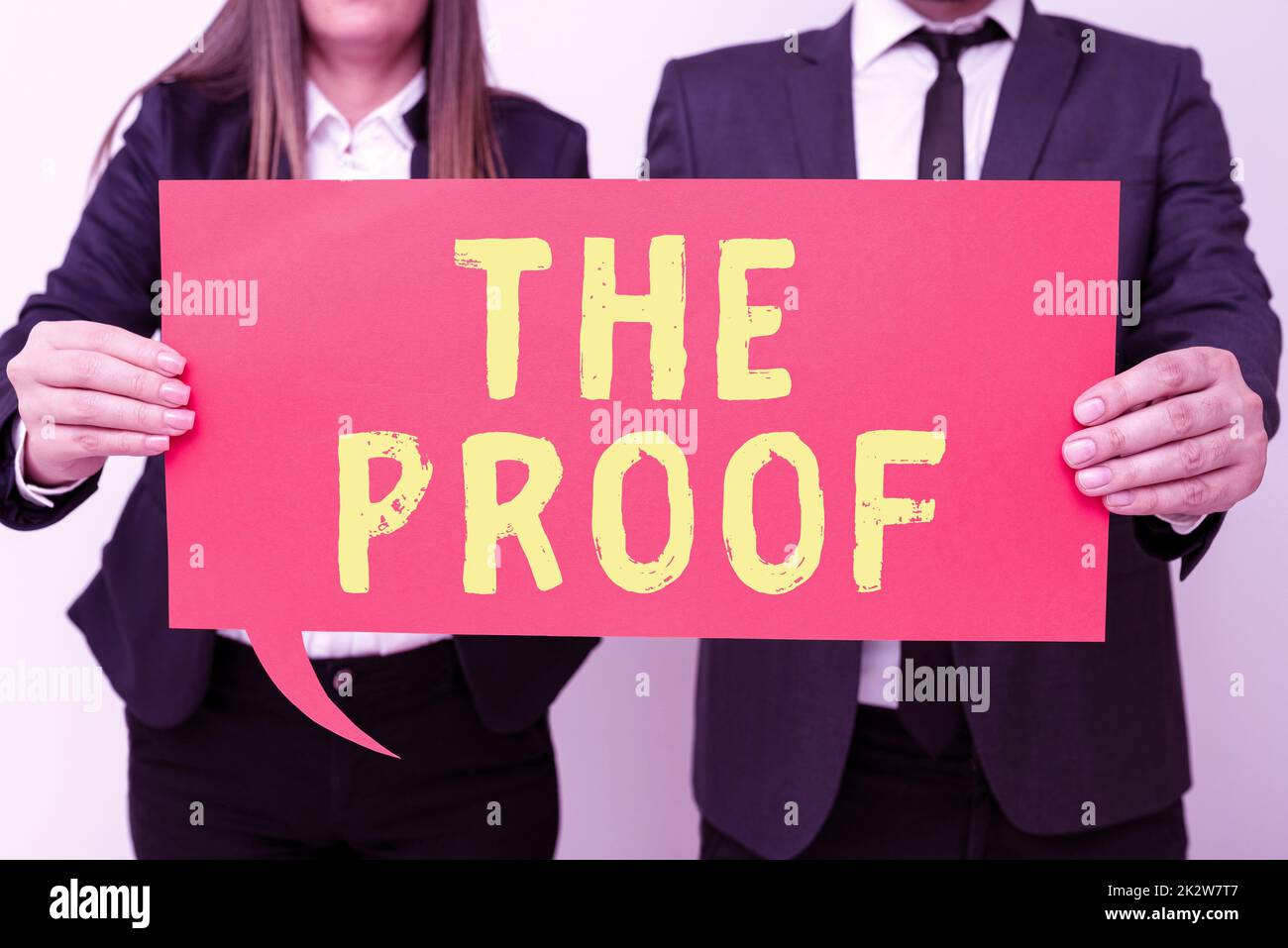 Text sign showing The Proof. Business overview Evidence by nature of ...