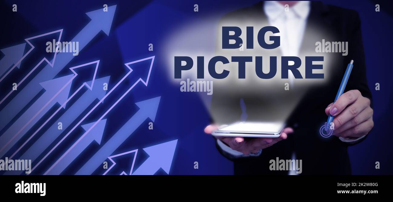 Writing displaying text Big Picture. Conceptual photo most important ...